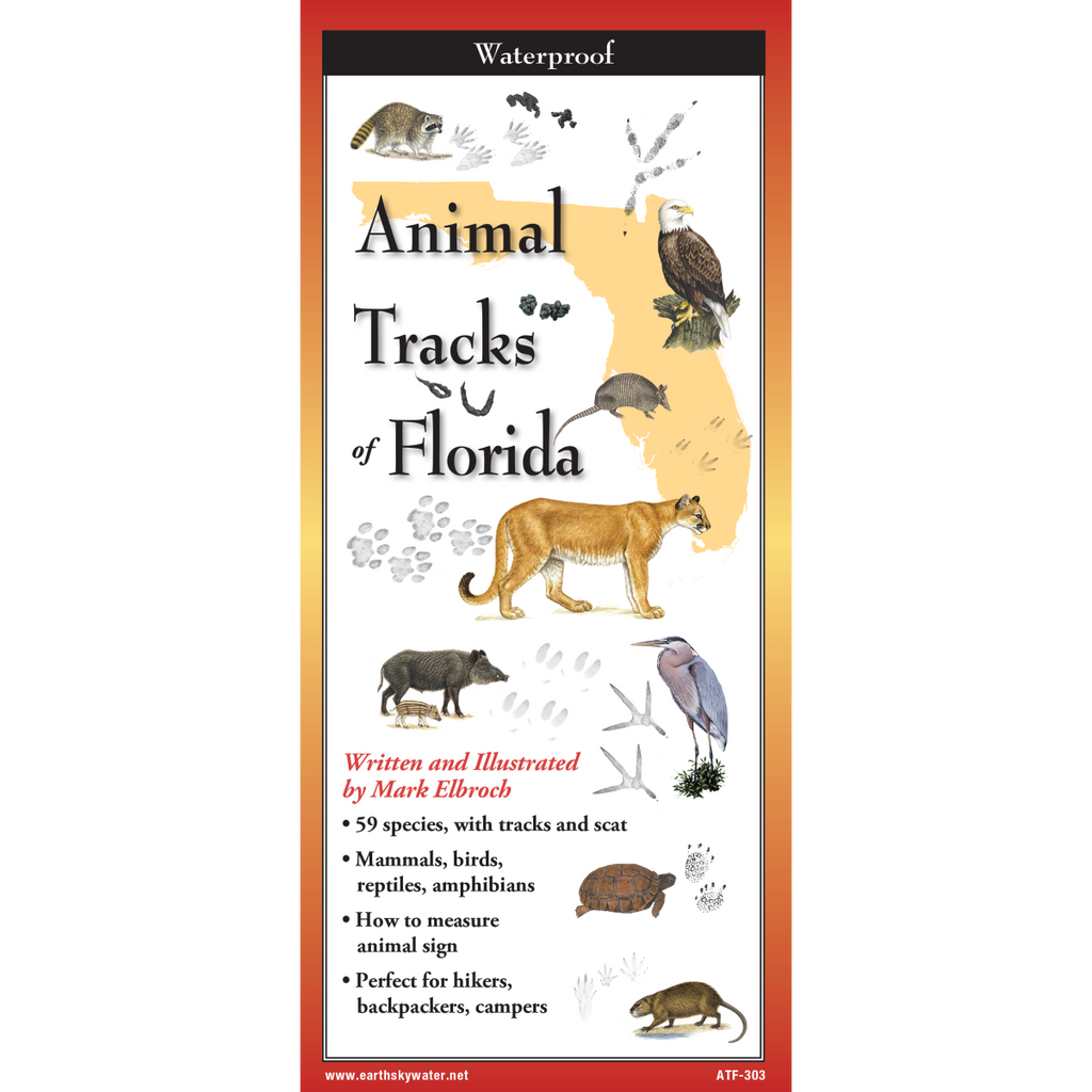 FoldingGuides™ - Animal Tracks of Florida – Earth Sky + Water